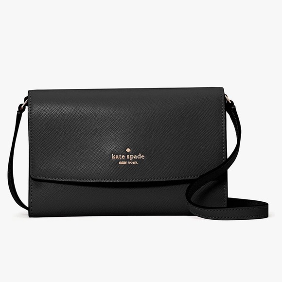 kate spade | Bags | Kate Spade Black Crossbody Bag With Gold Hardware ...